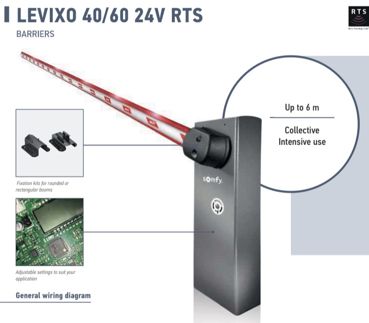 Barrier/แขนกั้น Somfy - FT AUTOMATIC